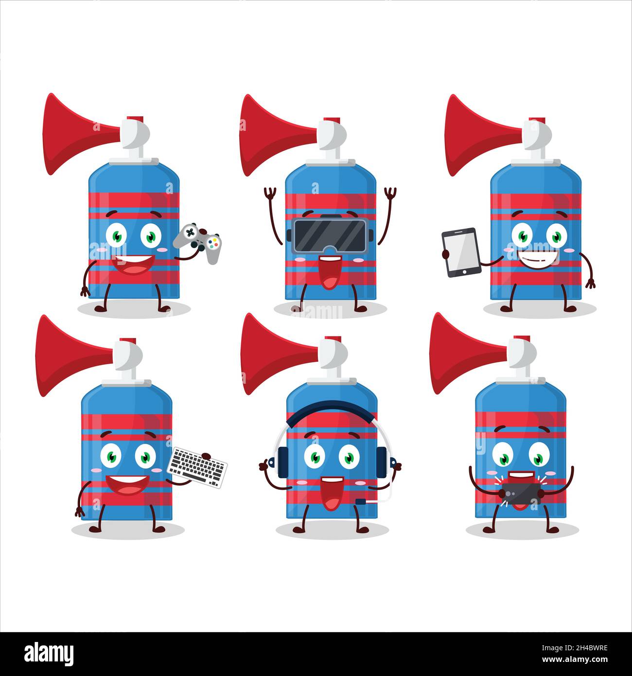 Compressed air horn Stock Vector Images - Alamy