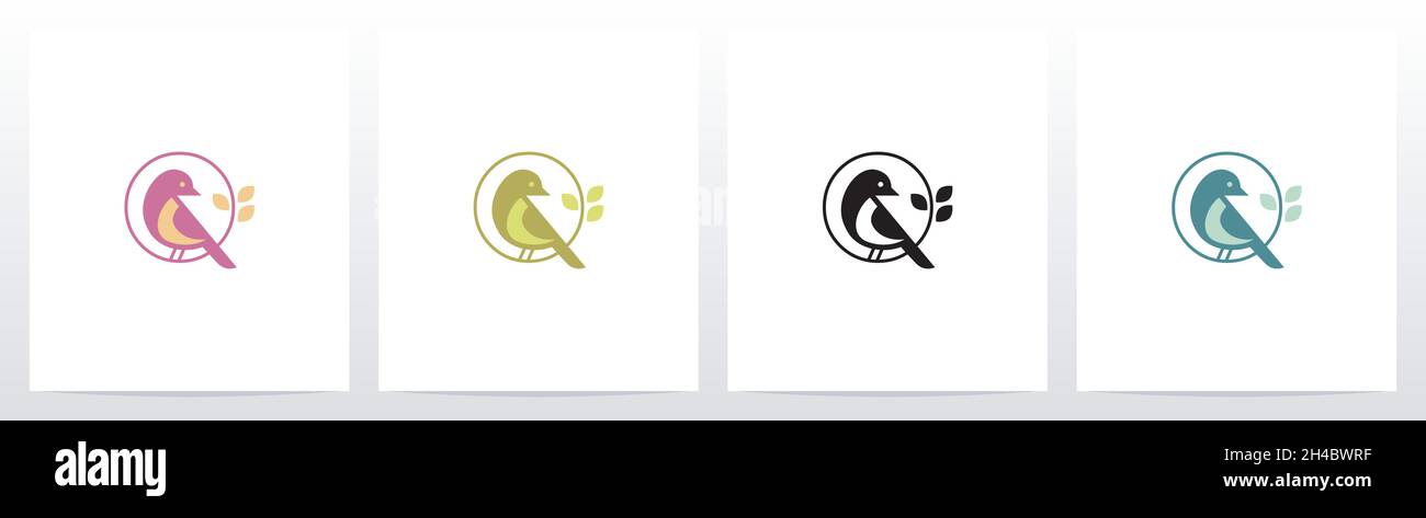 O letter bird logo hi-res stock photography and images - Alamy
