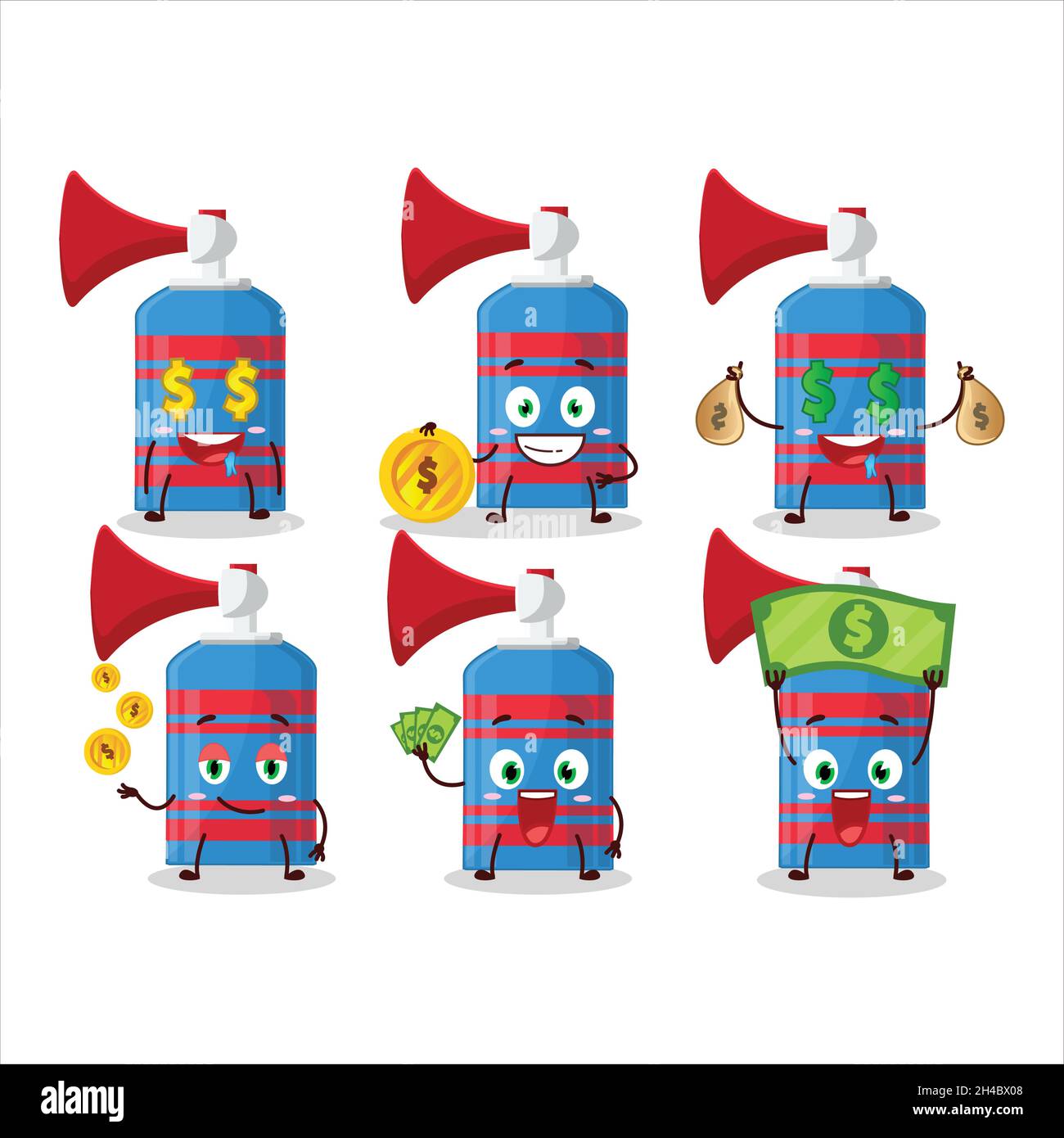 Compressed air horn Stock Vector Images - Alamy