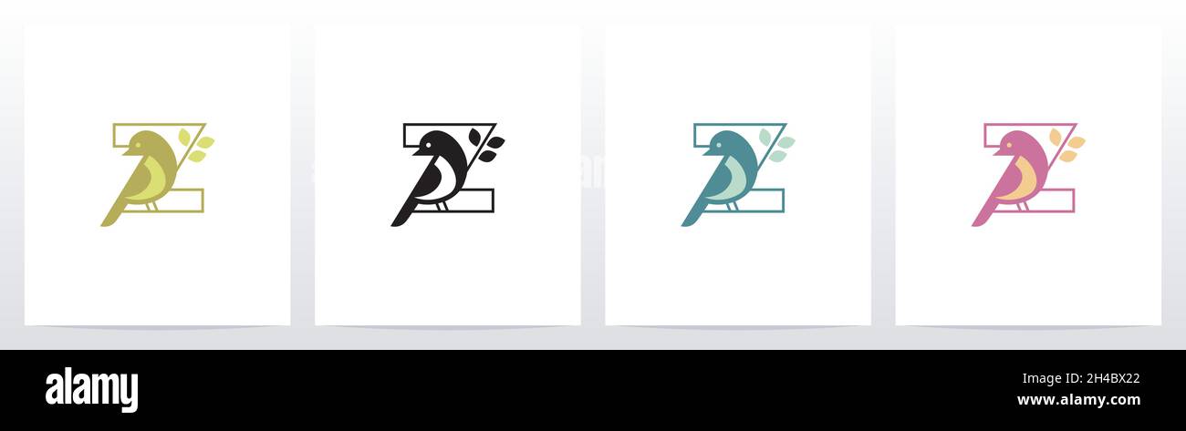 Letter z feather logo hi-res stock photography and images - Alamy