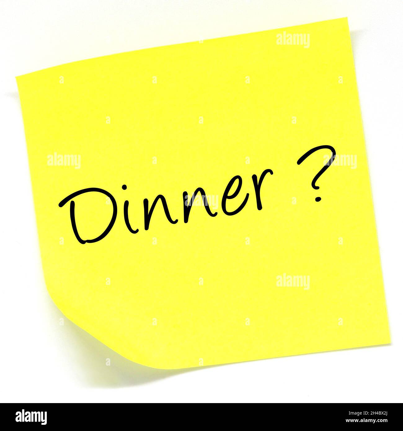 Dinner message post it note hi-res stock photography and images - Alamy