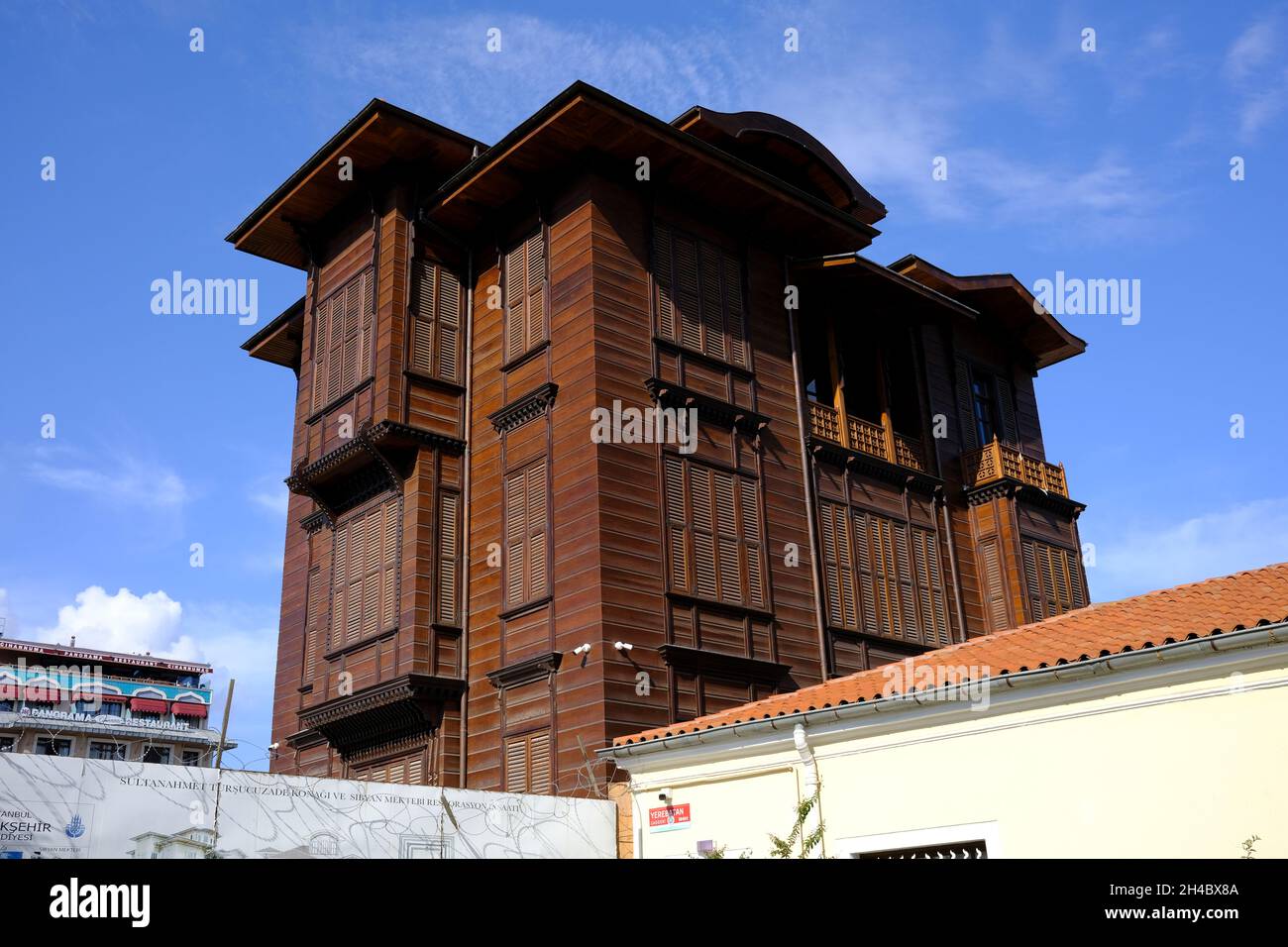 Old Turkish Building near the Hagia Sophia in Istanbul, Turkey Stock ...