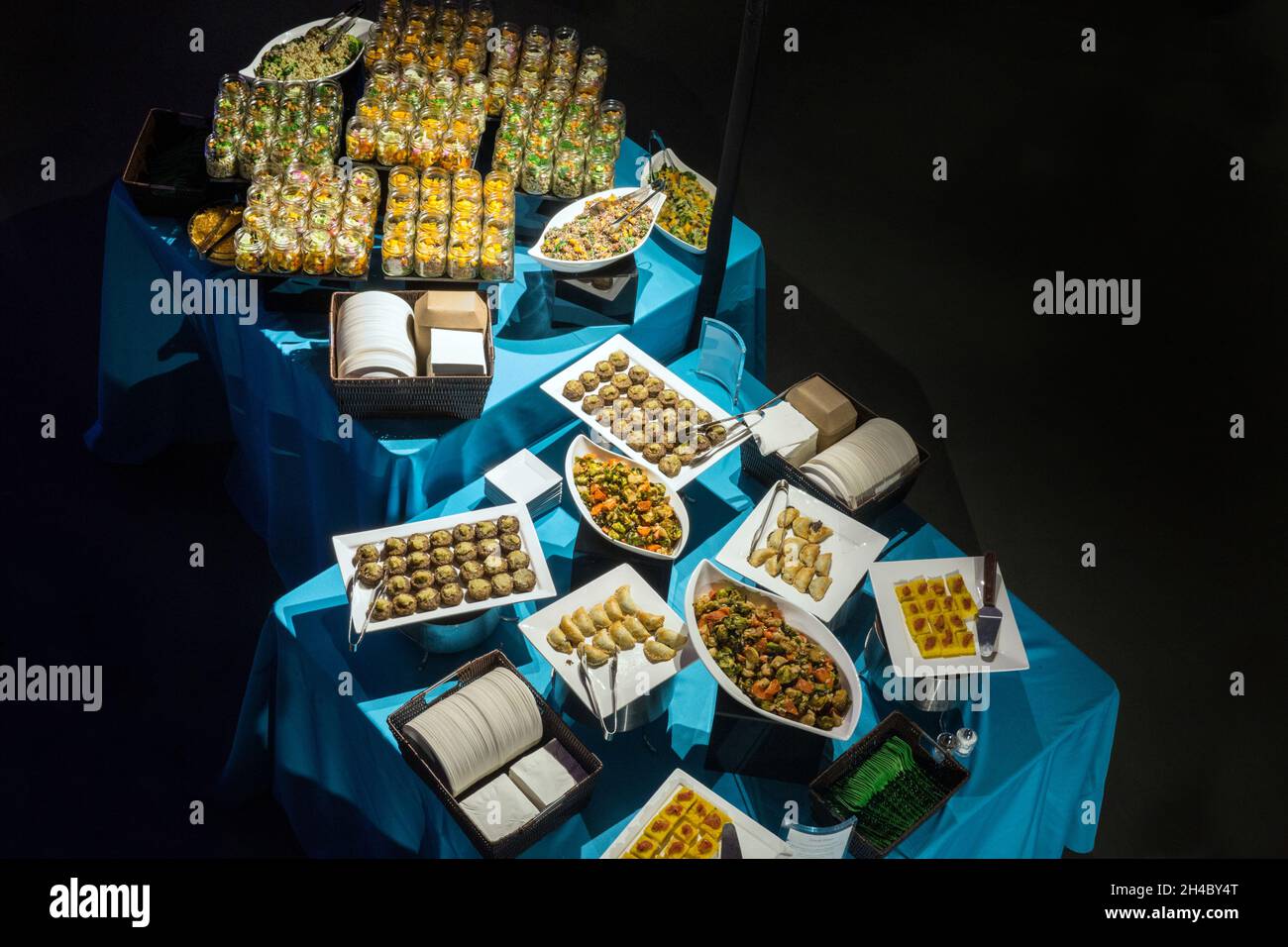 Party with buffet hi-res stock photography and images - Alamy