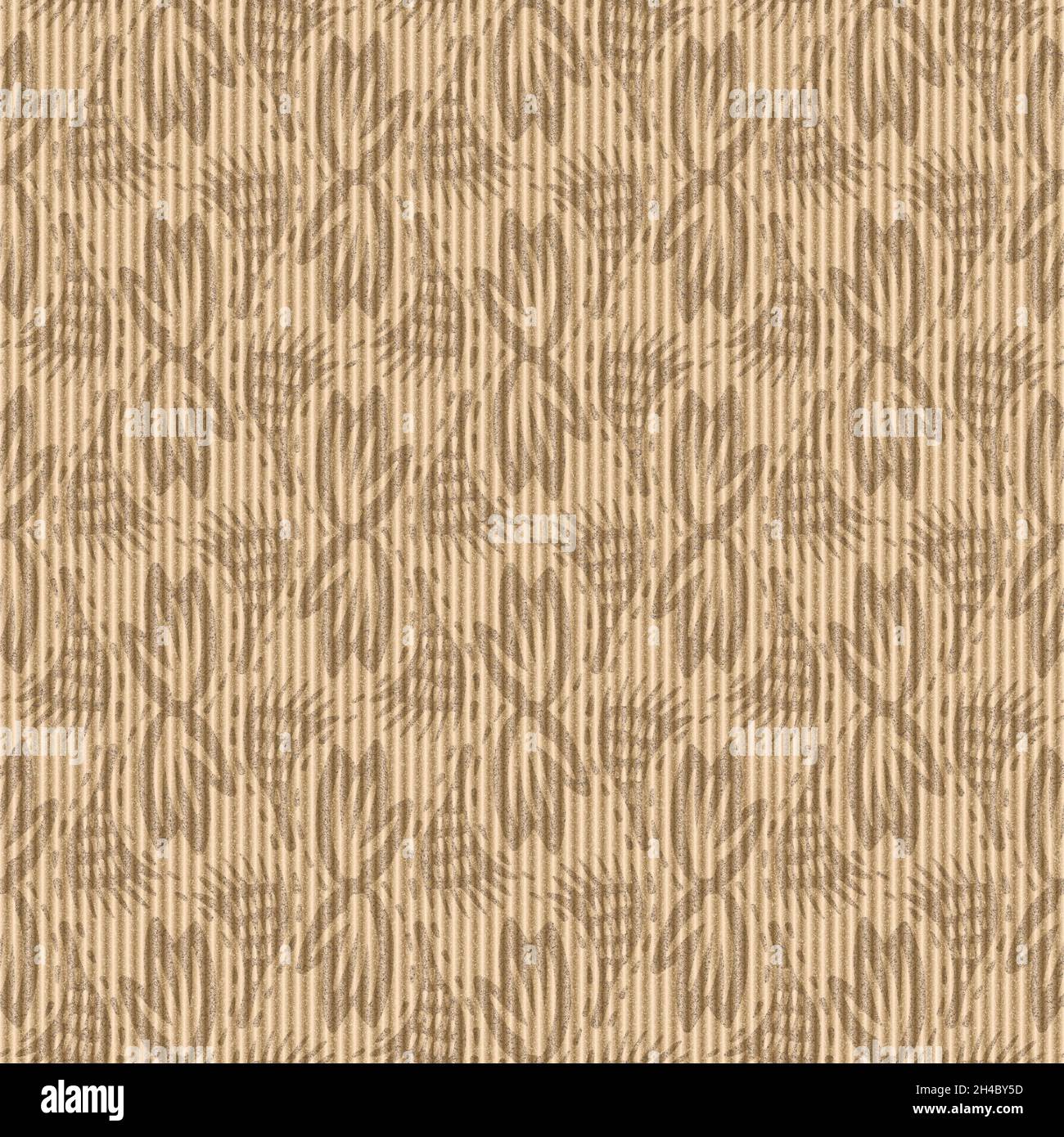 Ecru recycled corrugated pulp card paper texture. Ribbed plain neutral ...