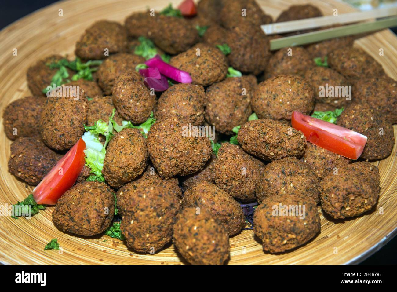 Falafel is served at a dinner buffet at an event Stock Photo - Alamy