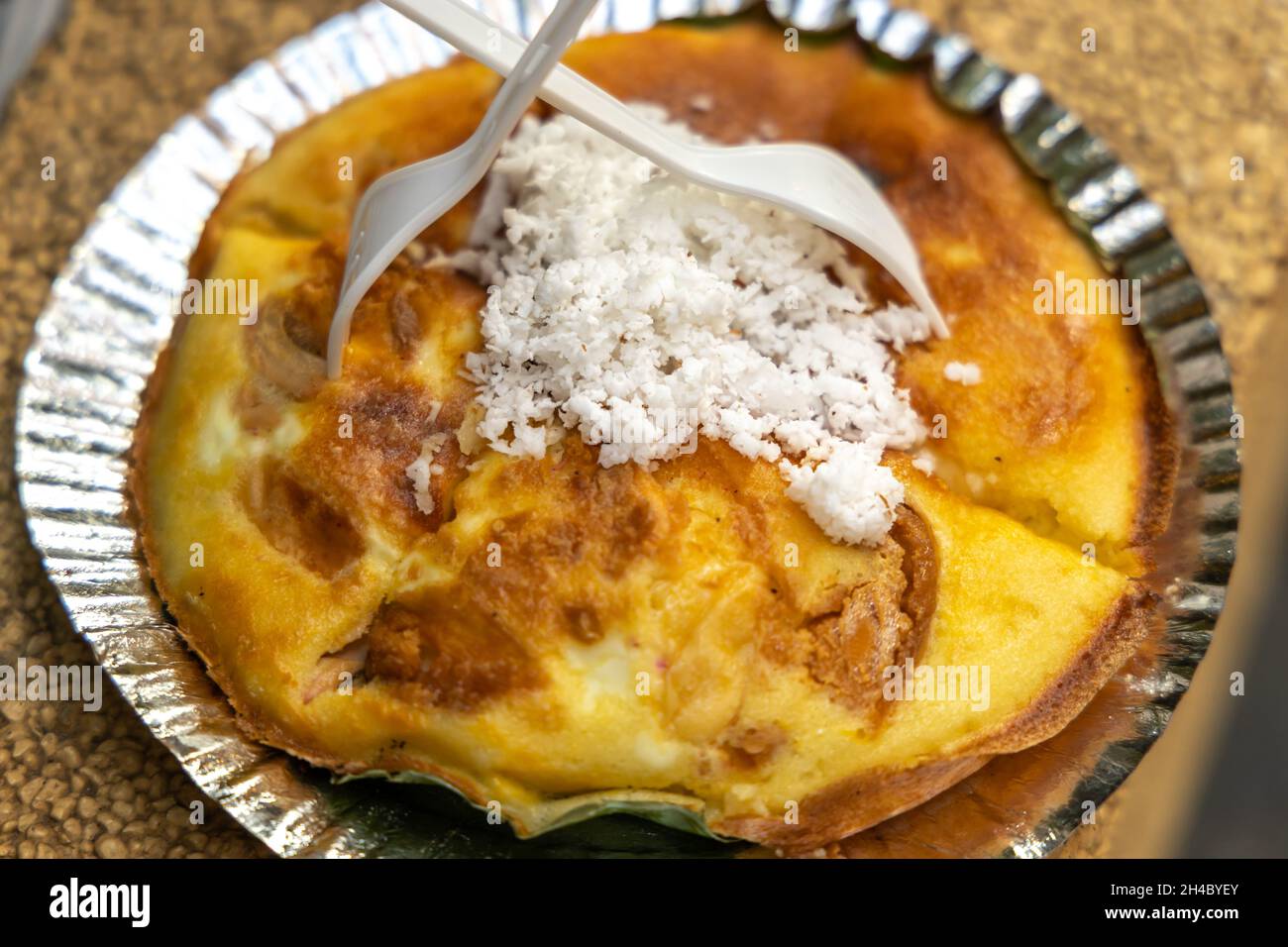 Philippines traditional desert Bebinca, Bibingka Stock Photo - Alamy