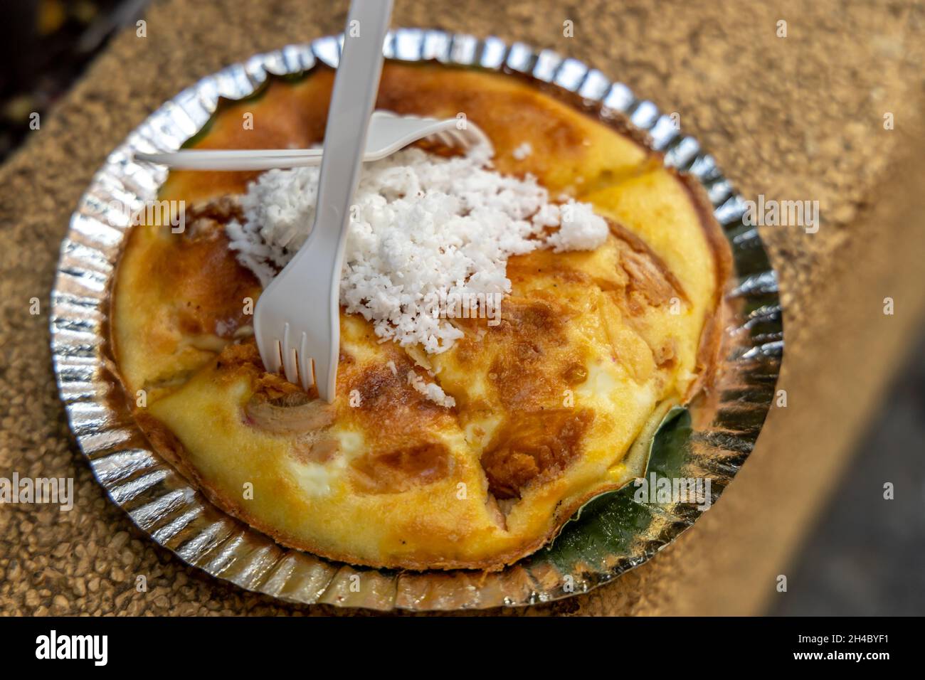 Philippines traditional desert Bebinca, Bibingka Stock Photo - Alamy