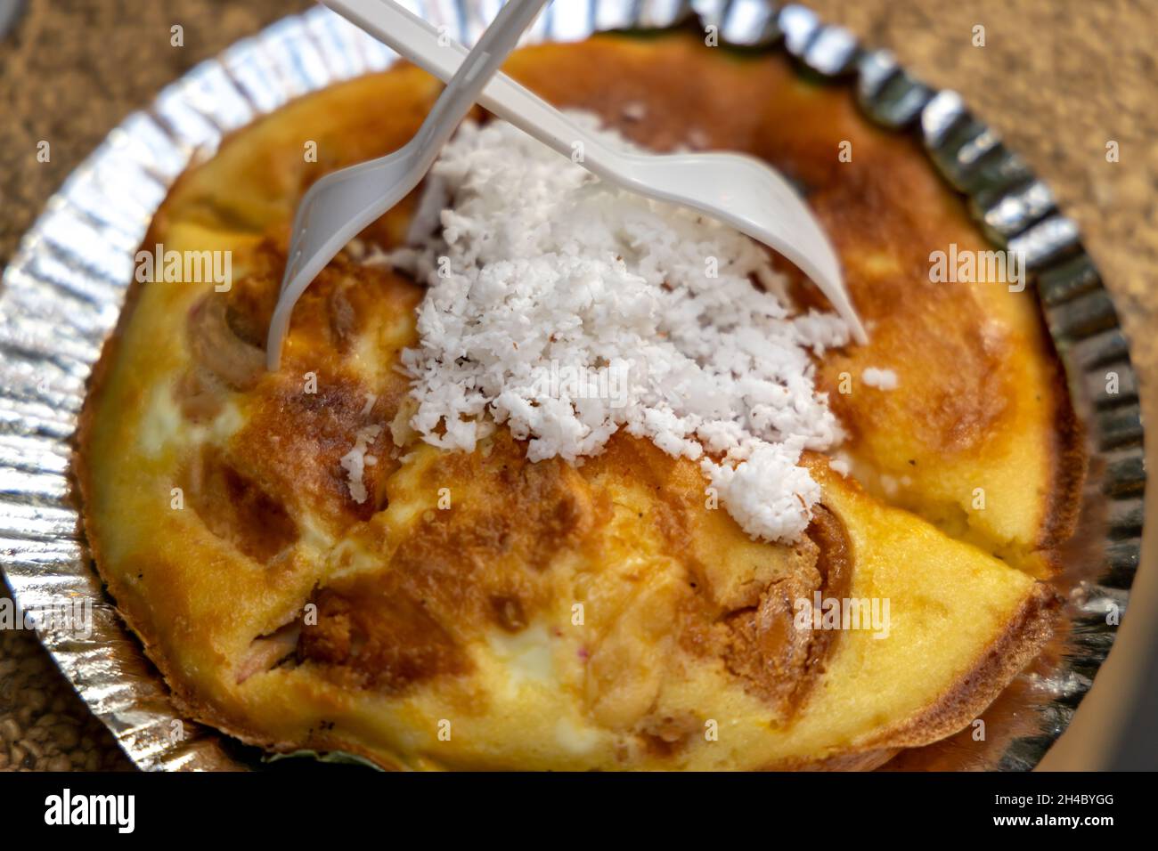 Philippines traditional desert Bebinca, Bibingka Stock Photo - Alamy