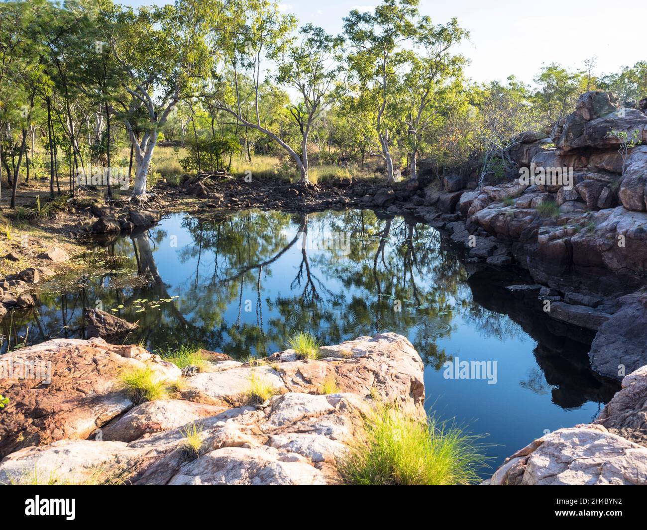 one of the lower Donkey Pools, Charnley River Station, Wet Kimberley ...