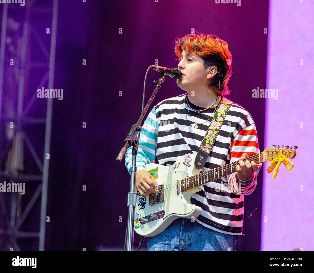 Nicolas Munoz of Boy Pablo during the Outside Lands Music Festival on ...