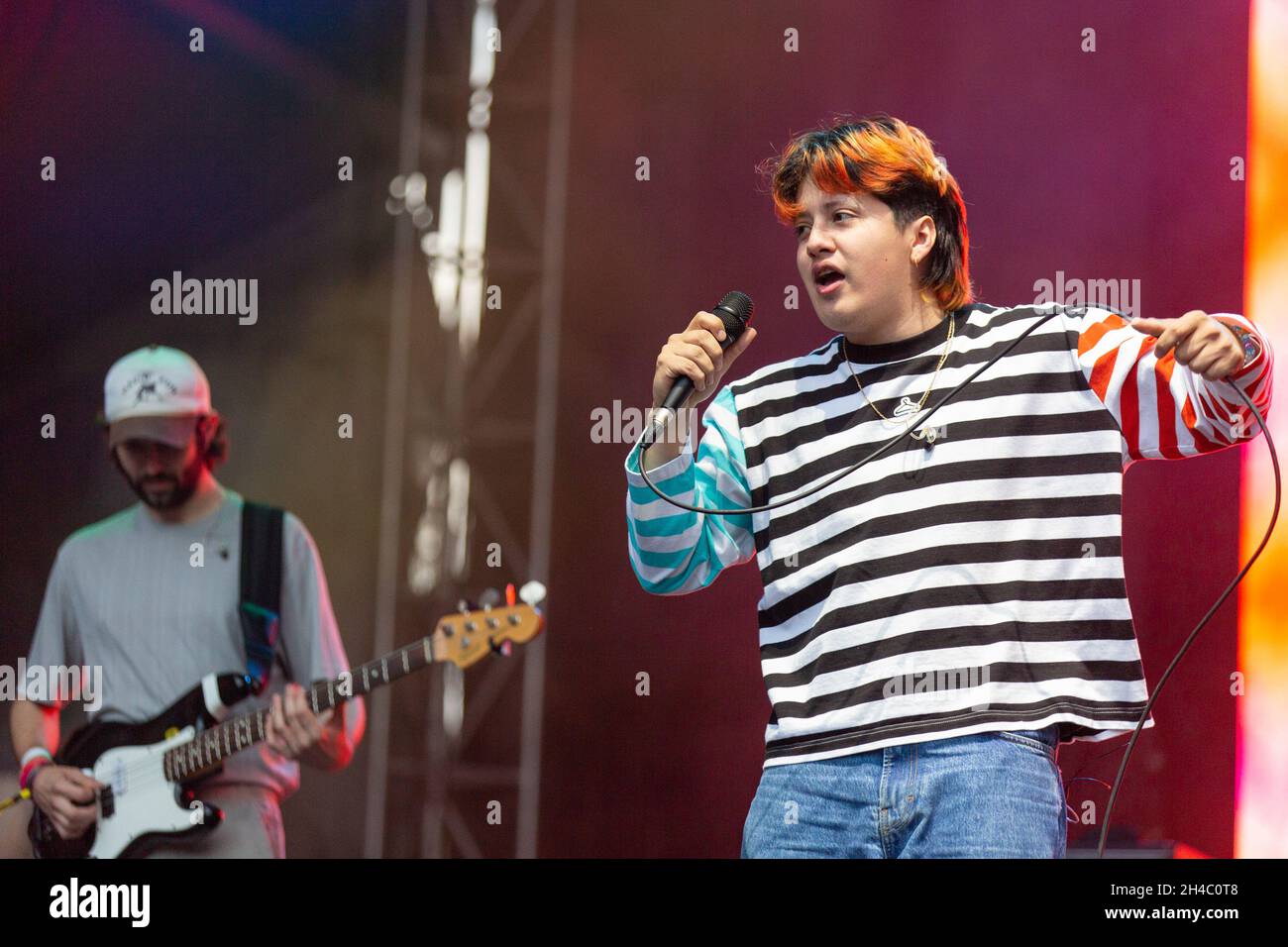 Henrik Amdal and Nicolas Munoz of Boy Pablo during the Outside Lands ...