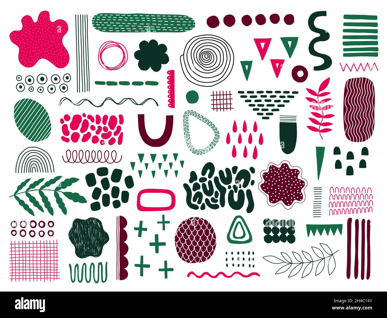 Set Abstract shape modern set.Design contemporary element.Memphis form ...