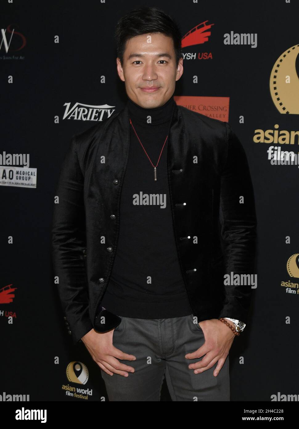 Kevin Kreider arrives at the 2021 Asian World Film Festival - Opening ...