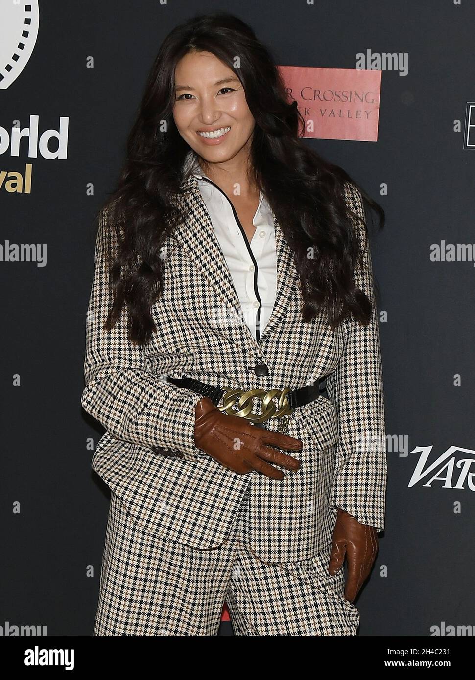 Nancy Yoon arrives at the 2021 Asian World Film Festival - Opening ...