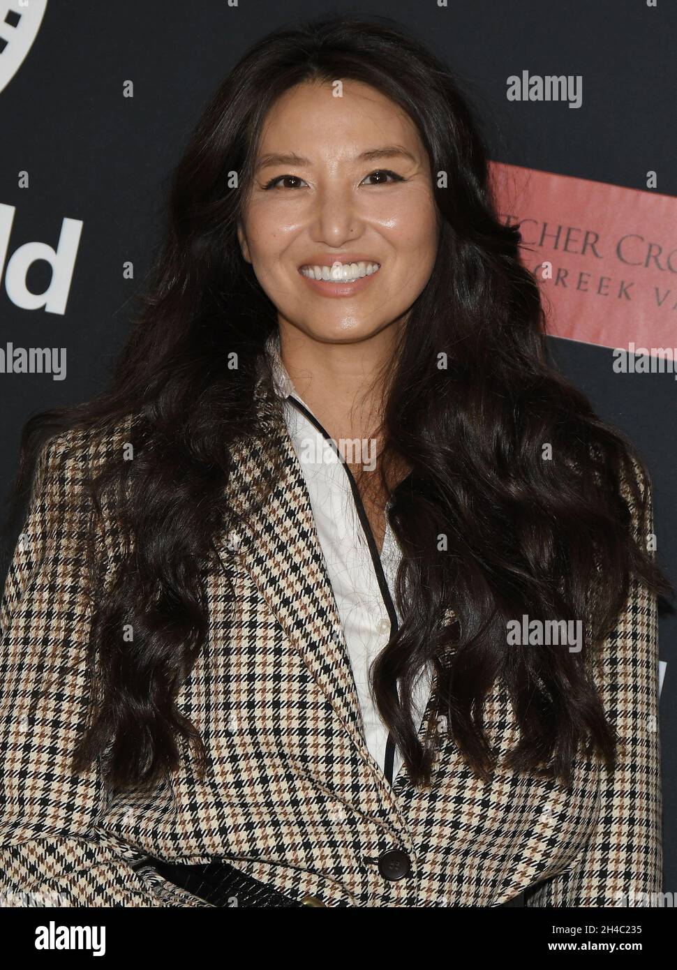 Nancy Yoon arrives at the 2021 Asian World Film Festival - Opening ...