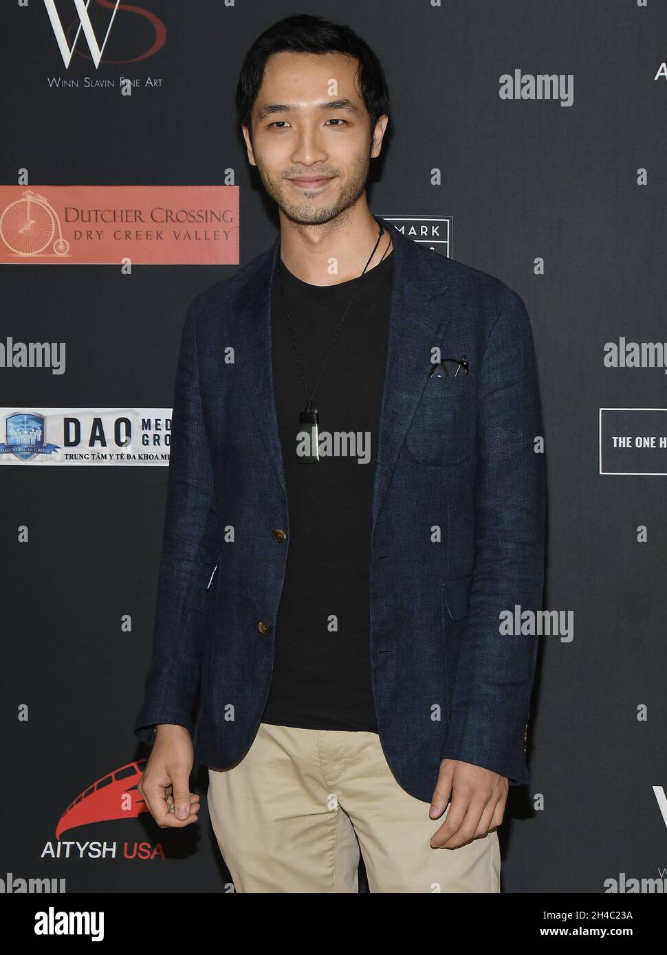 Yoson An arrives at the 2021 Asian World Film Festival - Opening Night ...