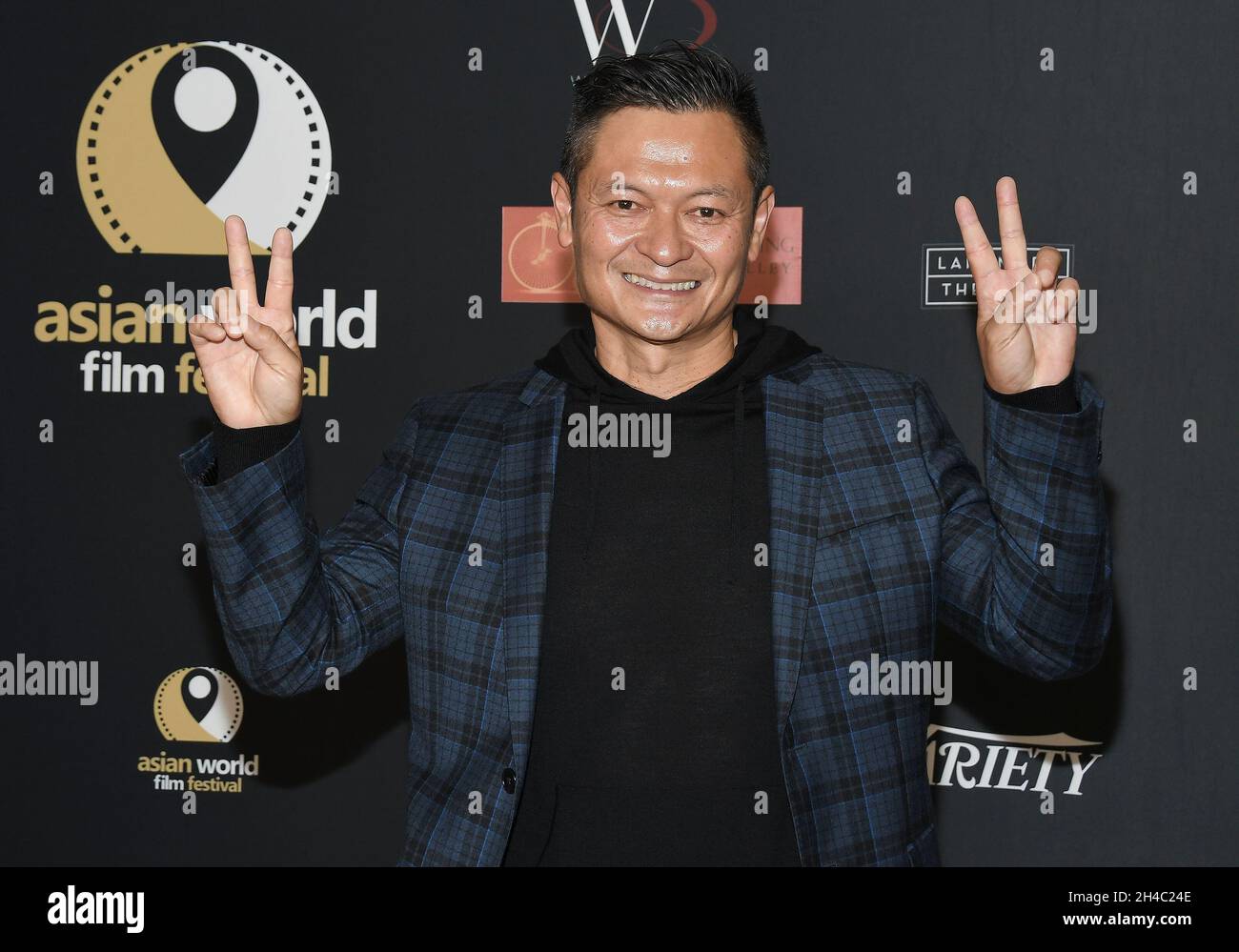 Andy Cheng arrives at the 2021 Asian World Film Festival - Opening ...