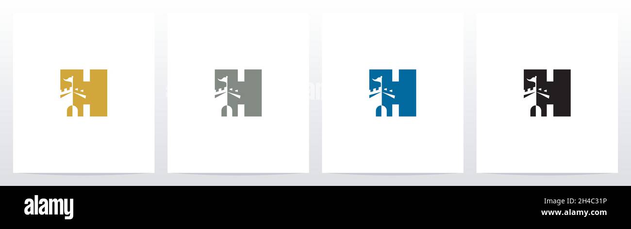 H letter vector base logo Stock Vector Images - Alamy