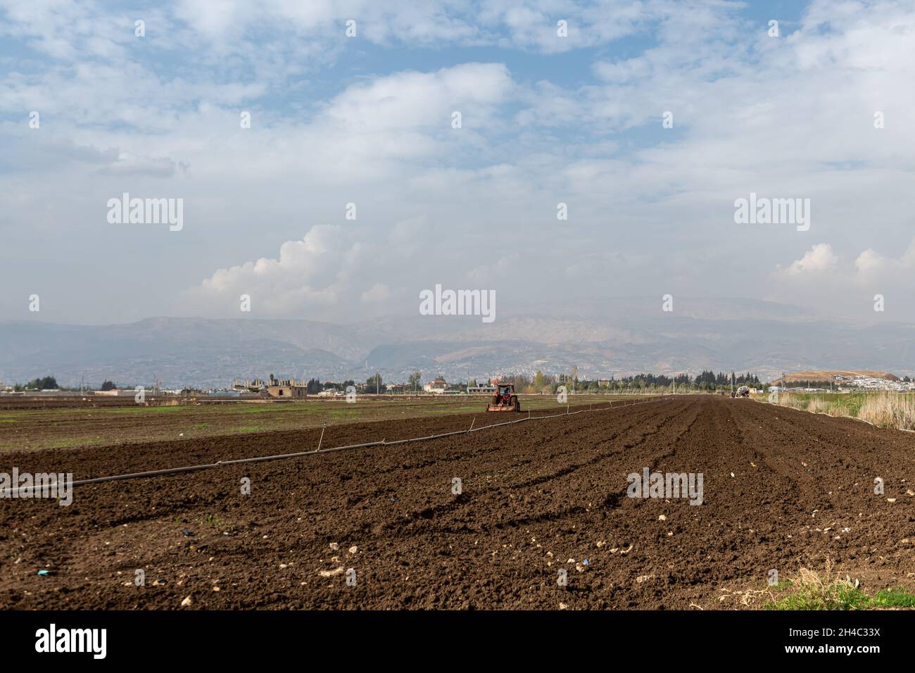 Bekaa Valley Fields in Autumn Stock Photo - Alamy