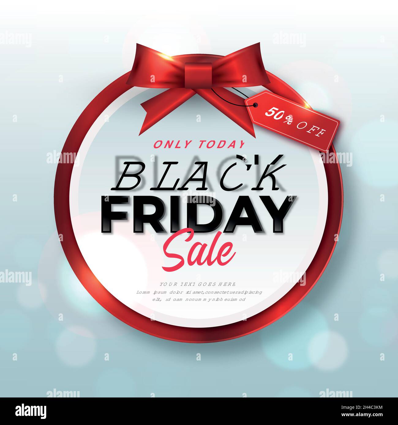 realistic banner black friday vector design illustration Stock Vector ...