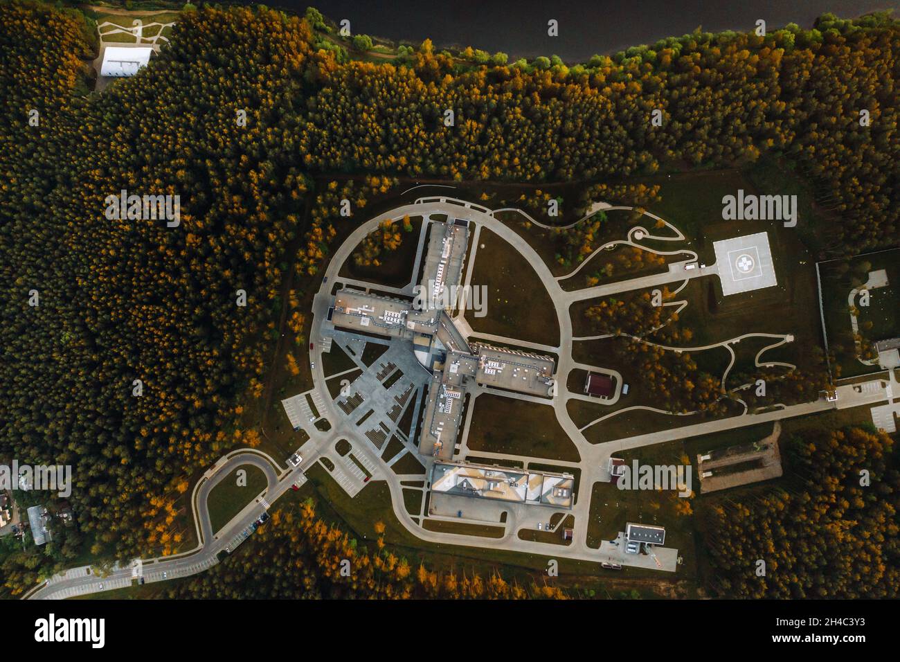 Top view medical center in hi-res stock photography and images - Alamy