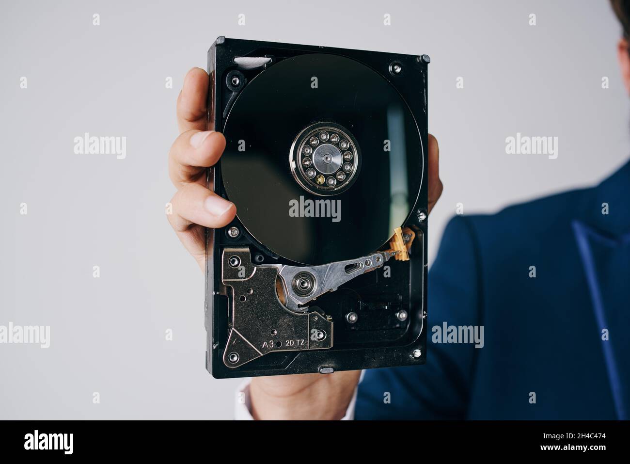 large format hard disk information service technology Stock Photo - Alamy