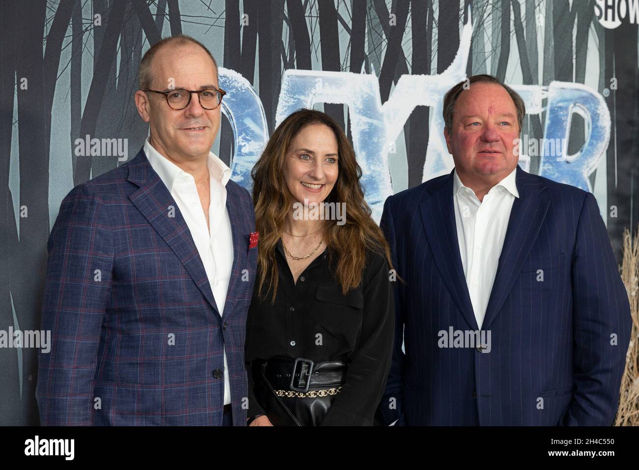 David Nevins, Jana Winograde and Robert M. Bakish attend the world ...