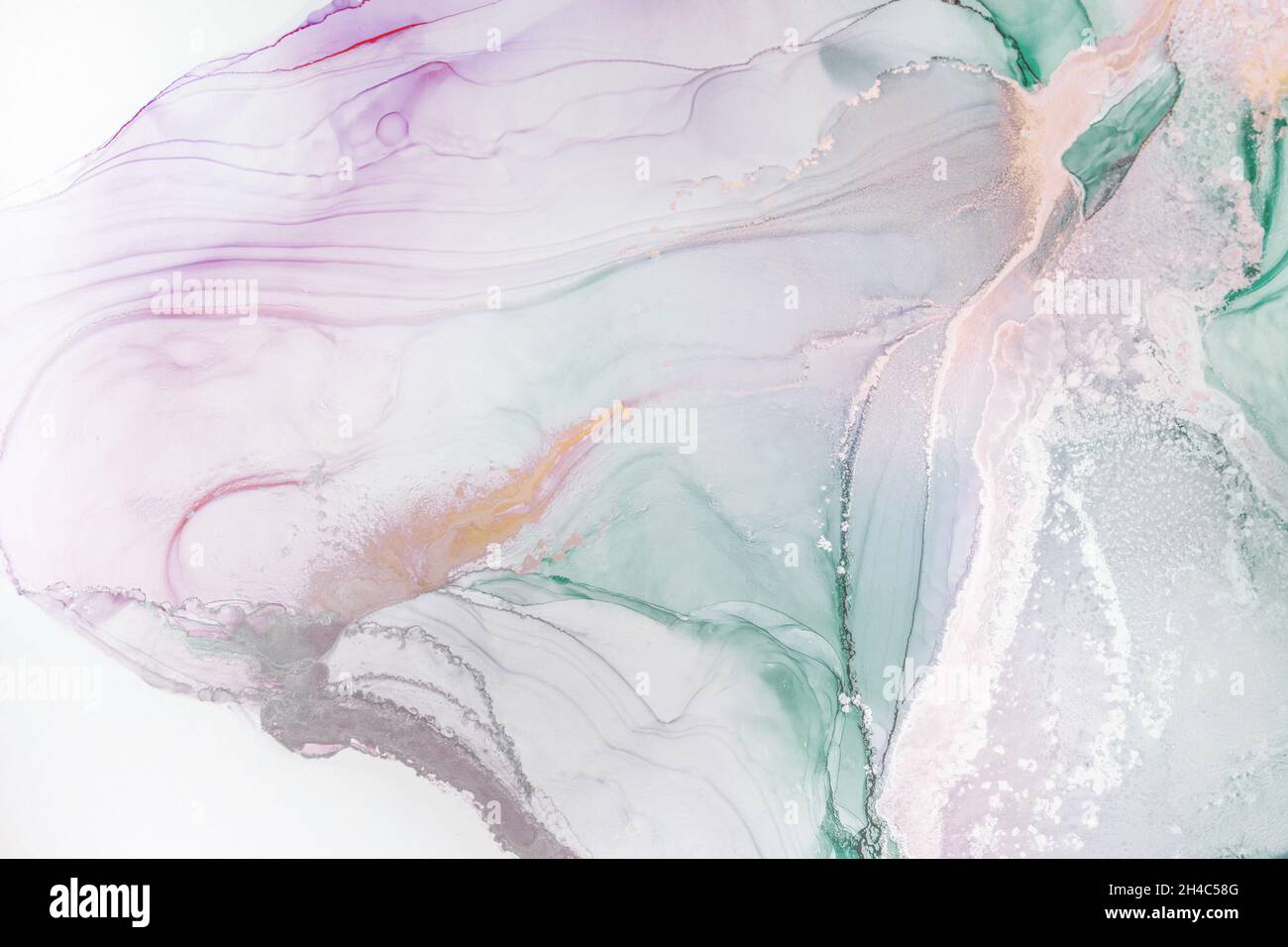 Marble stone glowing golden veins. High resolution. Abstract fluid art ...