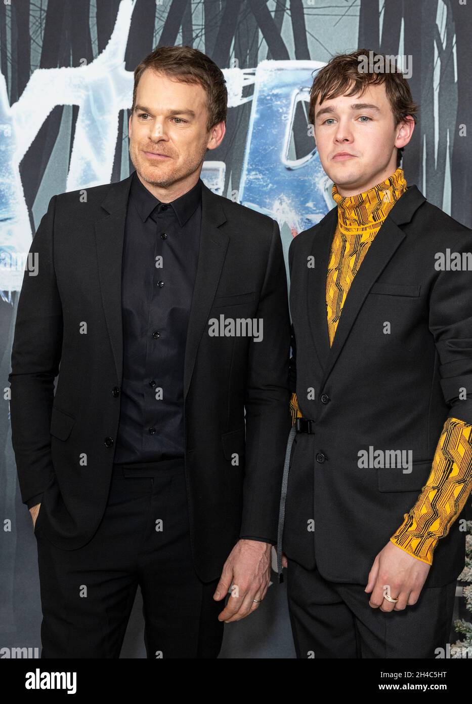 New York, NY - November 1, 2021: Michael Hall and Jack Alcott attend ...