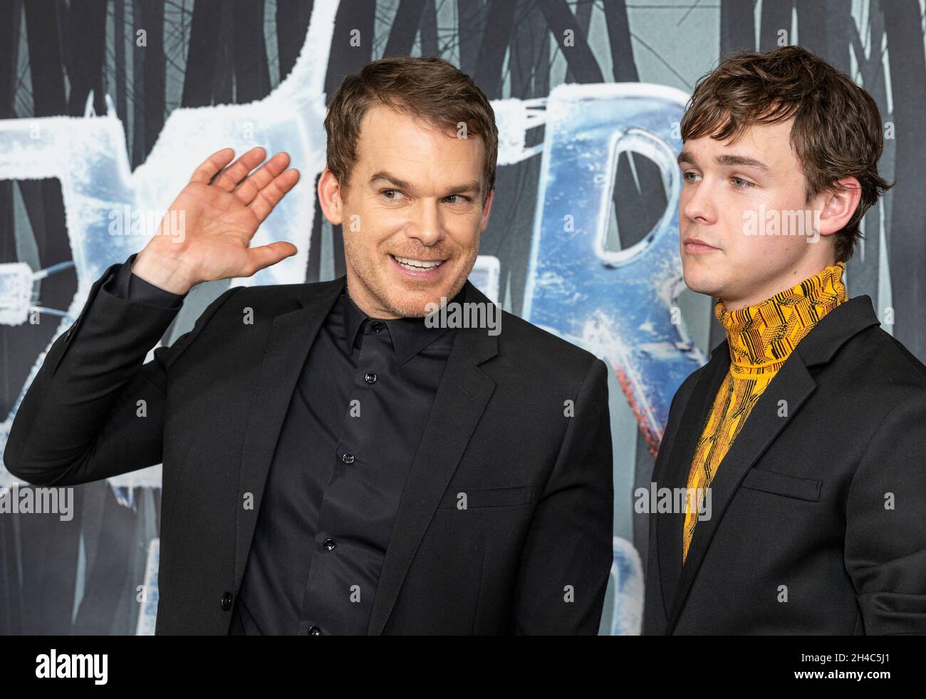 New York, NY - November 1, 2021: Michael Hall and Jack Alcott attend ...