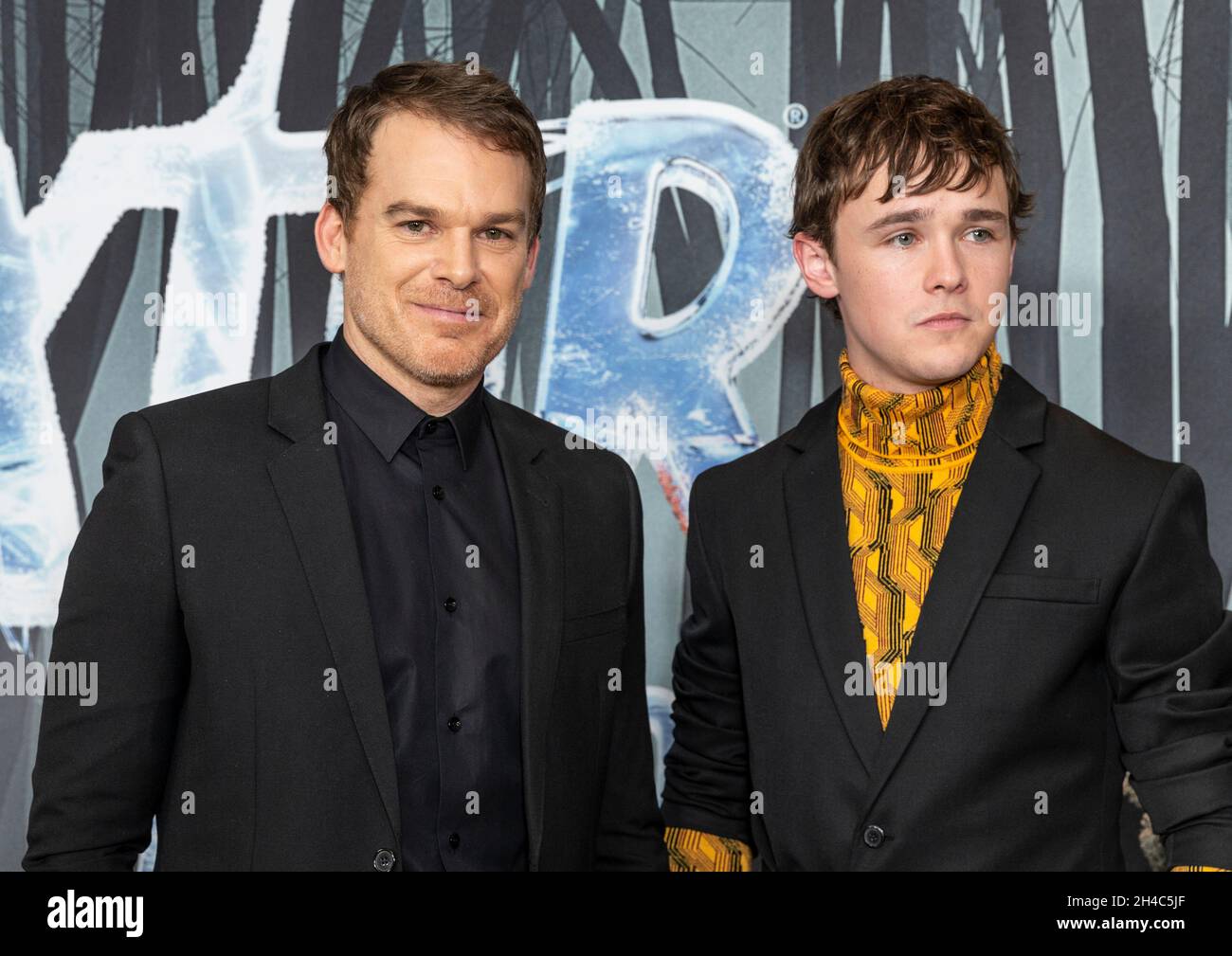 New York, NY - November 1, 2021: Michael Hall and Jack Alcott attend ...