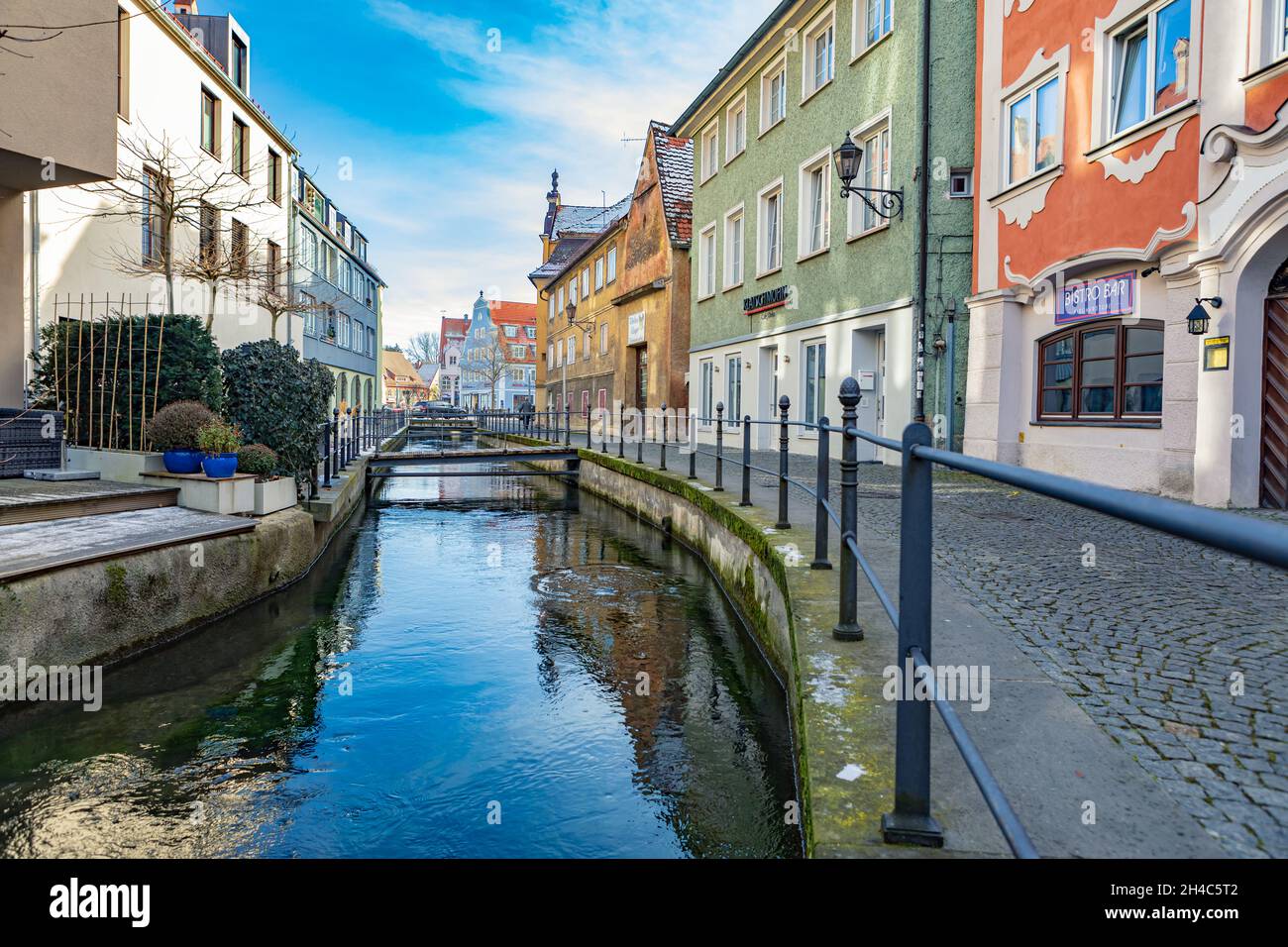MEMMINGEN, GERMANY - CIRCA JANUARY, 2021: The cityscape of Memmingen ...