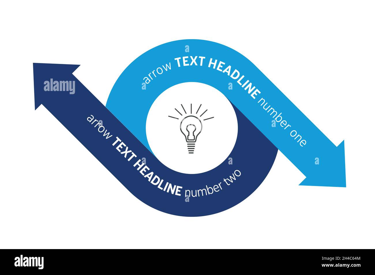 Arrow infographic, scheme, chart in flat style. Circle, round divided ...