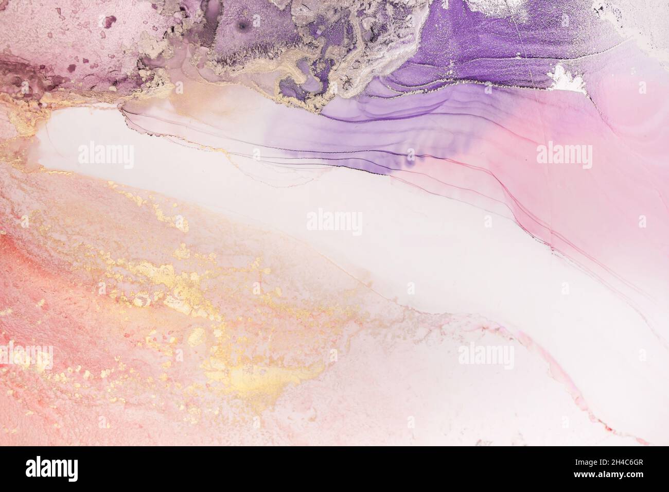 Marble stone glowing golden veins. High resolution. Abstract fluid art ...