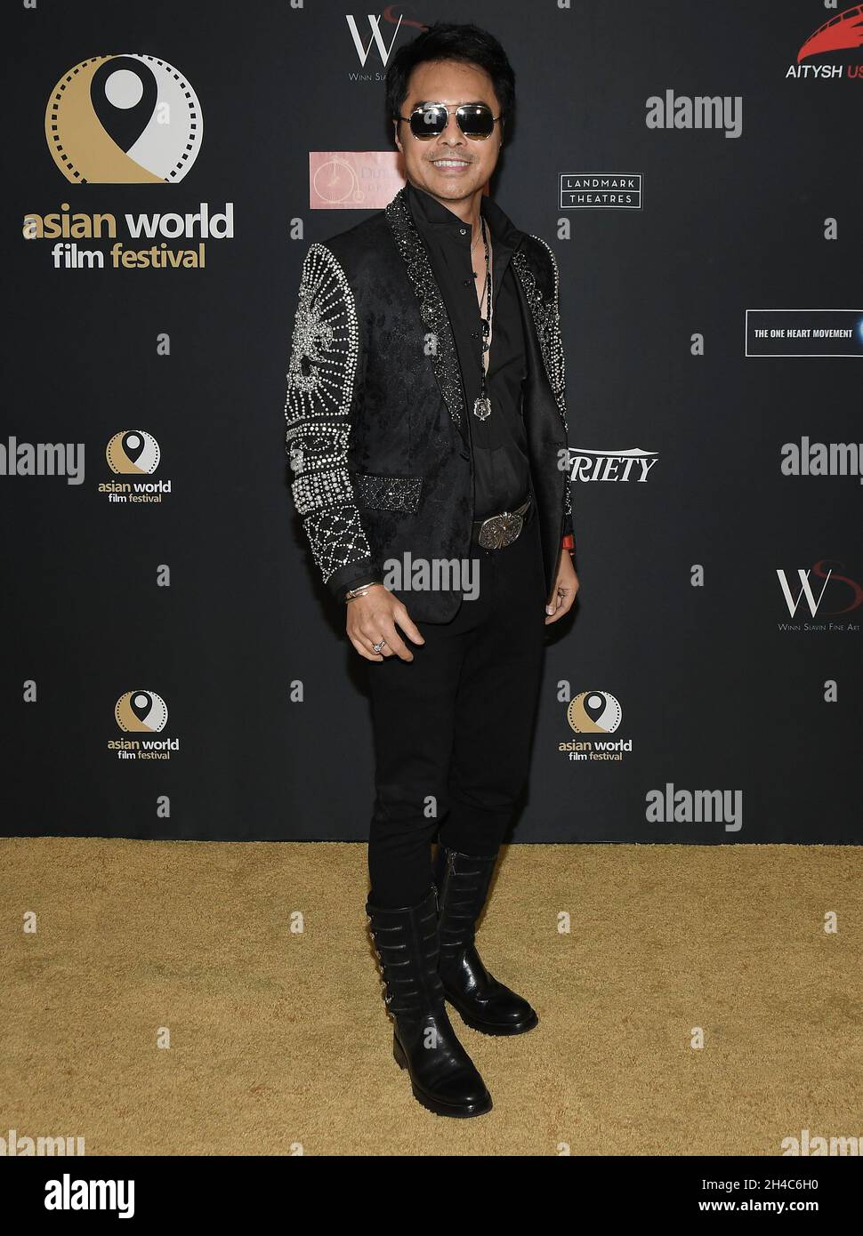 Sir Daniel Winn arrives at the 2021 Asian World Film Festival - Opening ...