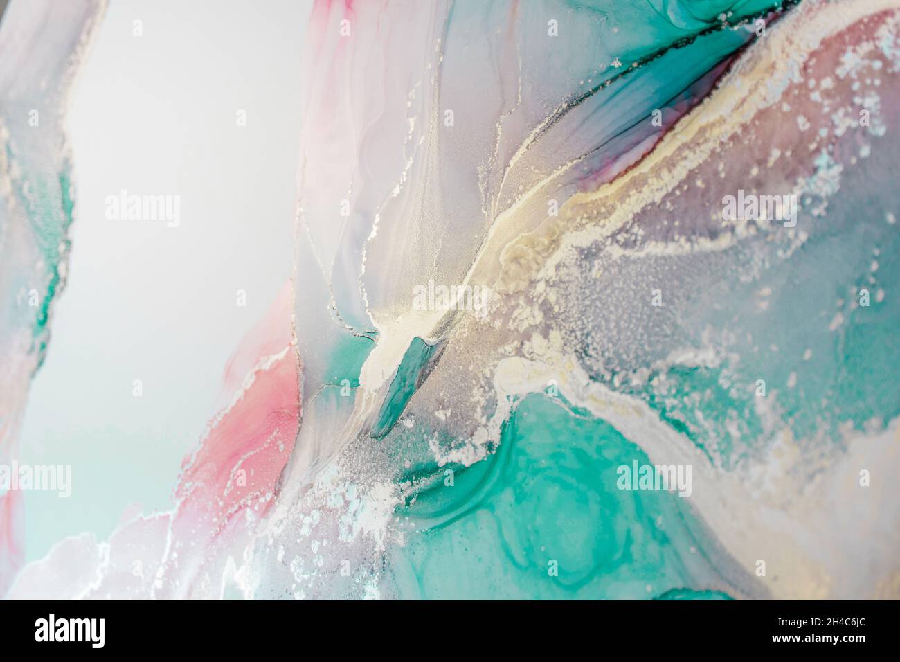 Marble stone glowing golden veins. High resolution. Abstract fluid art ...