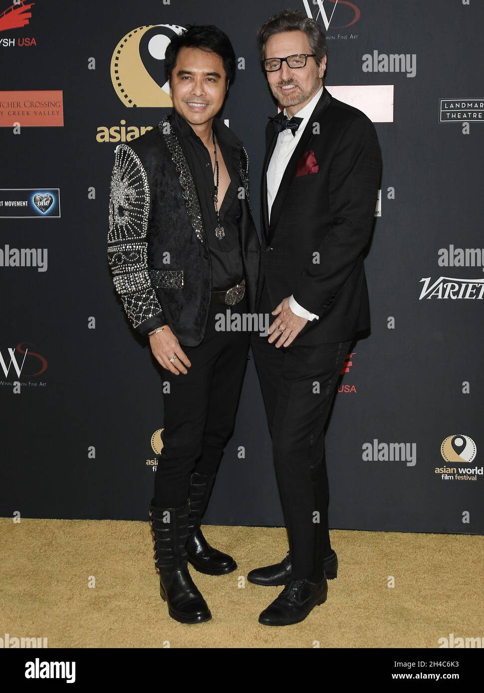 (L-R) Sir Daniel Winn and Randall J. Slavin arrives at the 2021 Asian ...