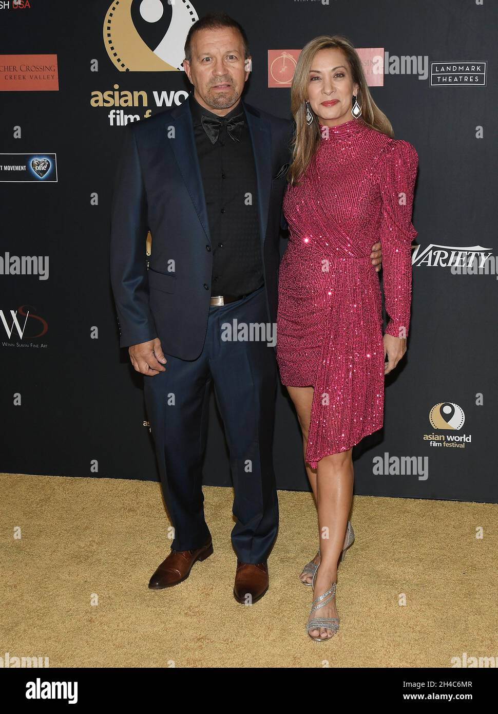 (L-R) Ron Balicki and Diana Lee Inosanto arrives at the 2021 Asian ...