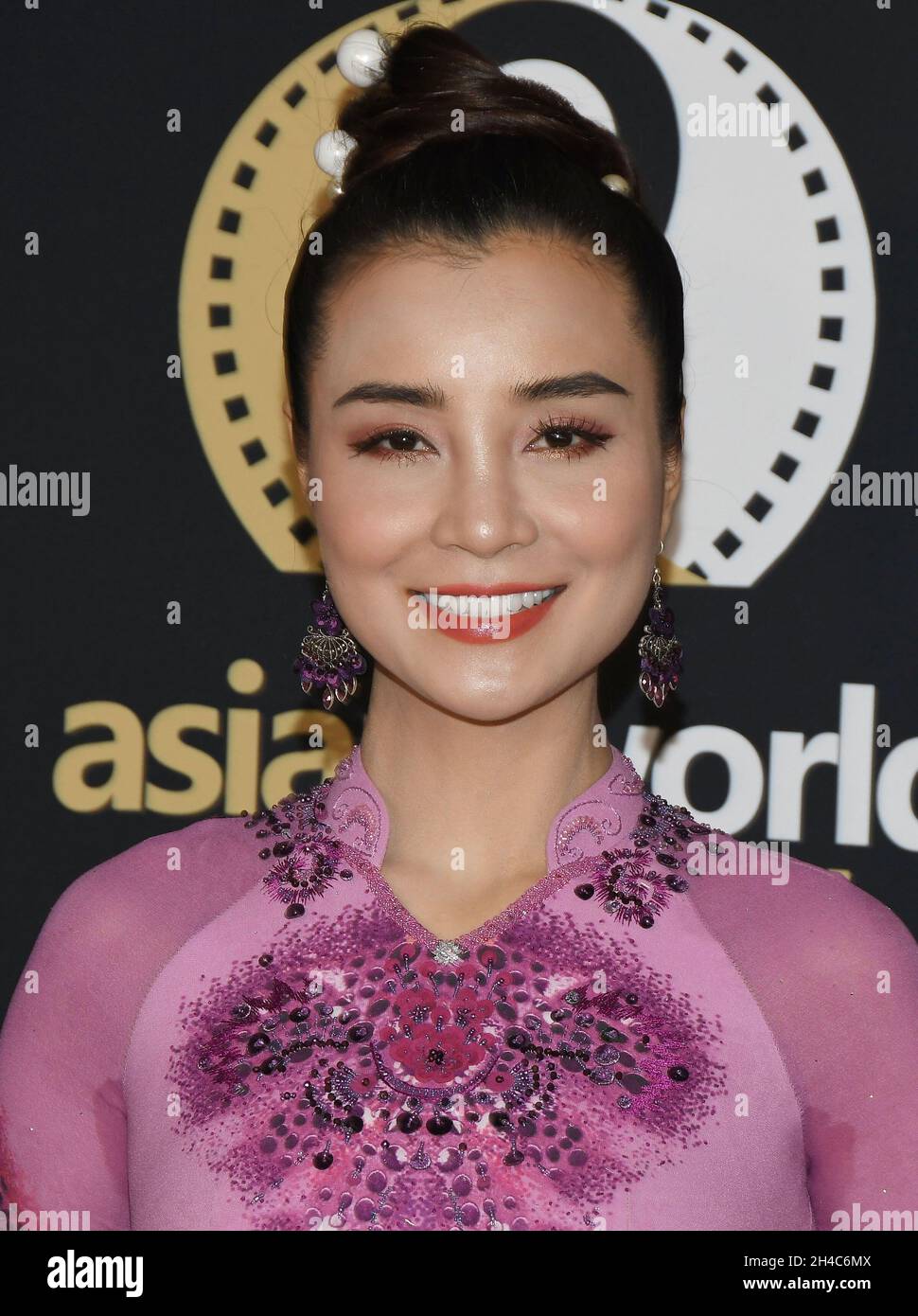 Mai Thu Trang arrives at the 2021 Asian World Film Festival - Opening ...