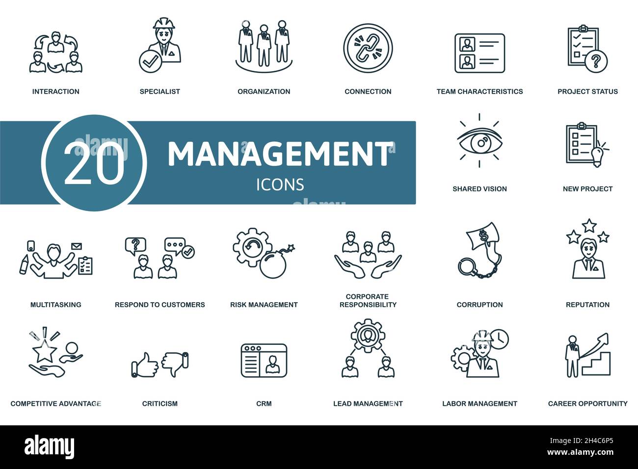 Risk Management Icons