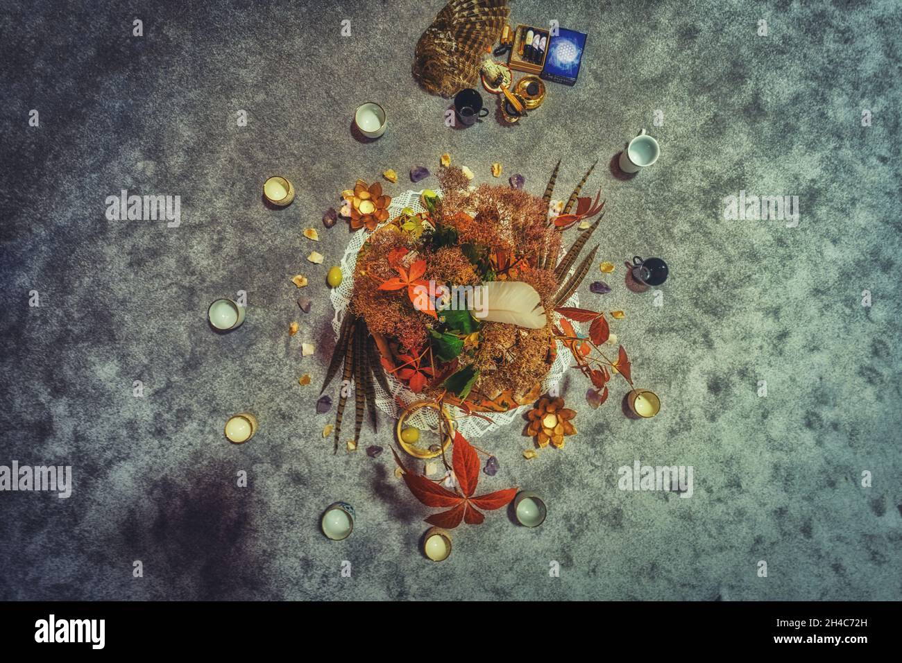 Cacao ceremony heart opening ritual hi-res stock photography and images ...