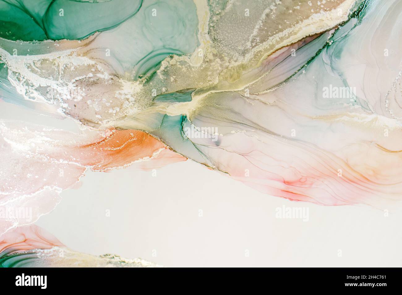 Marble stone glowing golden veins. High resolution. Abstract fluid art ...