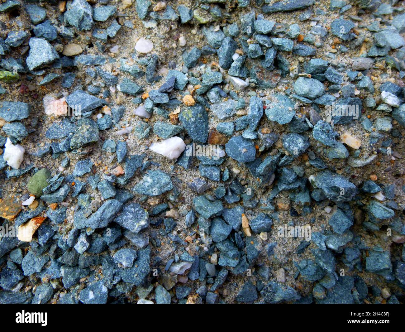 Grey ground stone rubble background of many small stones Stock Photo ...