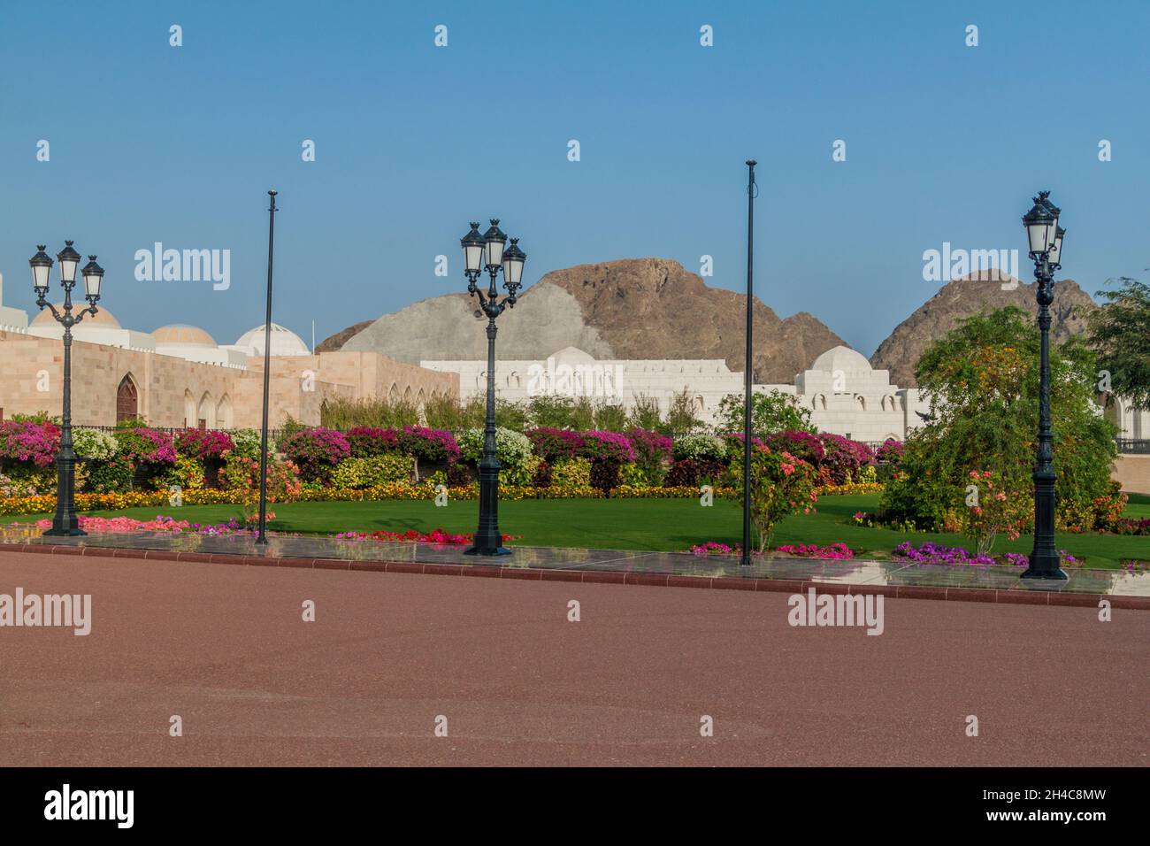 Park in Old Muscat, Oman Stock Photo - Alamy
