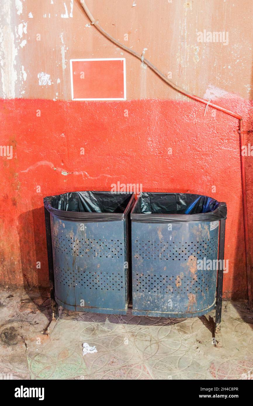 Garbage bin in Muttrah souq in Muscat, Oman Stock Photo - Alamy