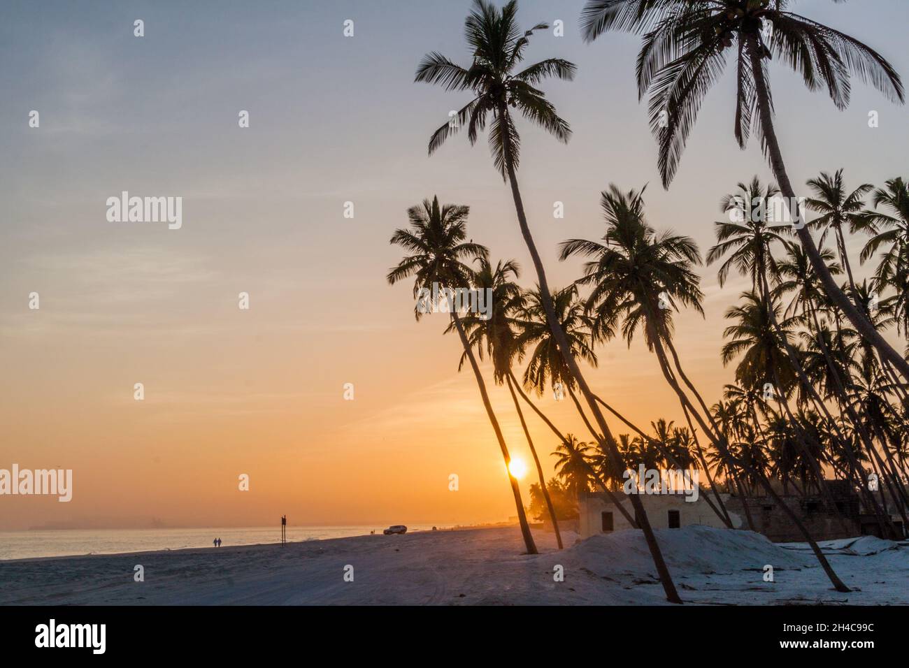 Sunset at the beach in Salalah, Oman Stock Photo - Alamy