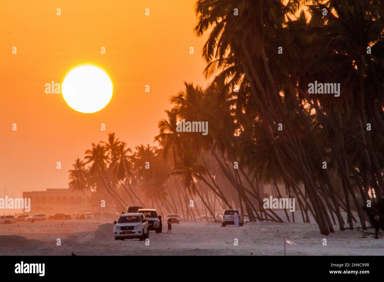 Sunset at the beach in Salalah, Oman Stock Photo - Alamy