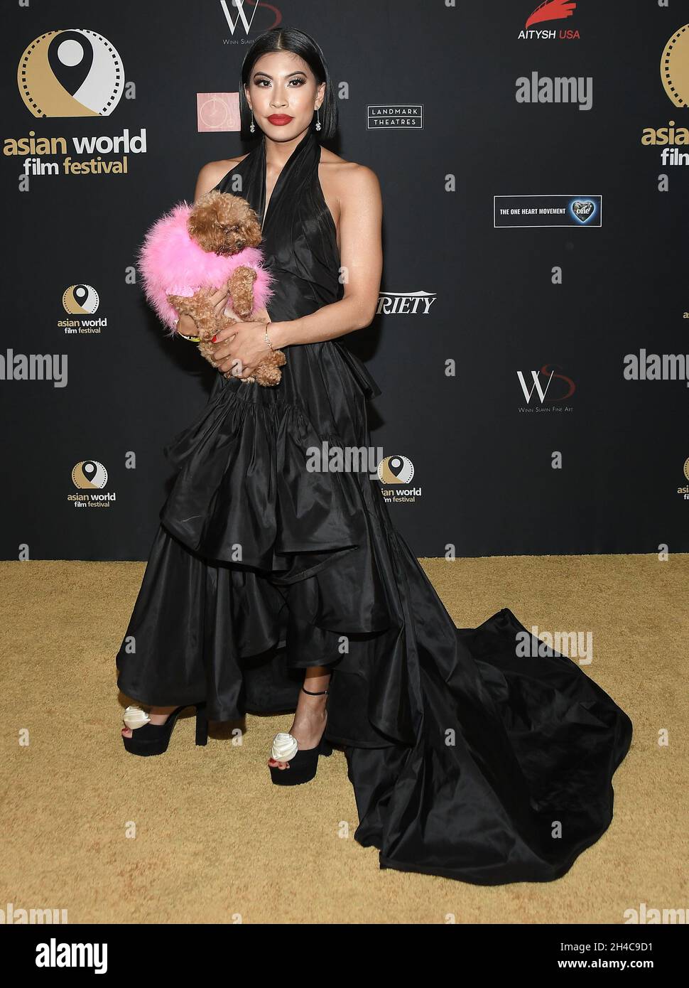 Ivana Nguyen arrives at the 2021 Asian World Film Festival - Opening ...
