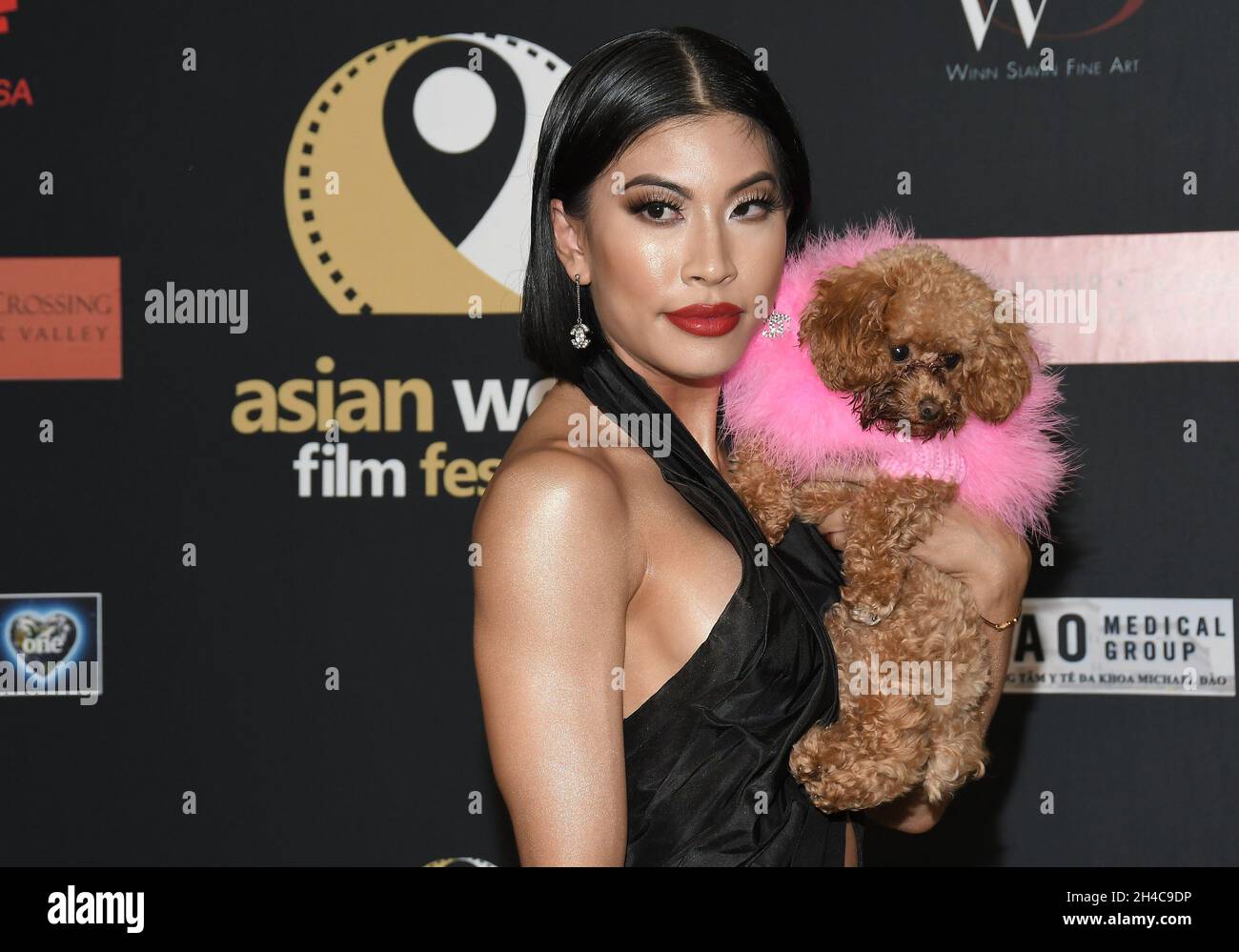 Ivana Nguyen arrives at the 2021 Asian World Film Festival - Opening ...