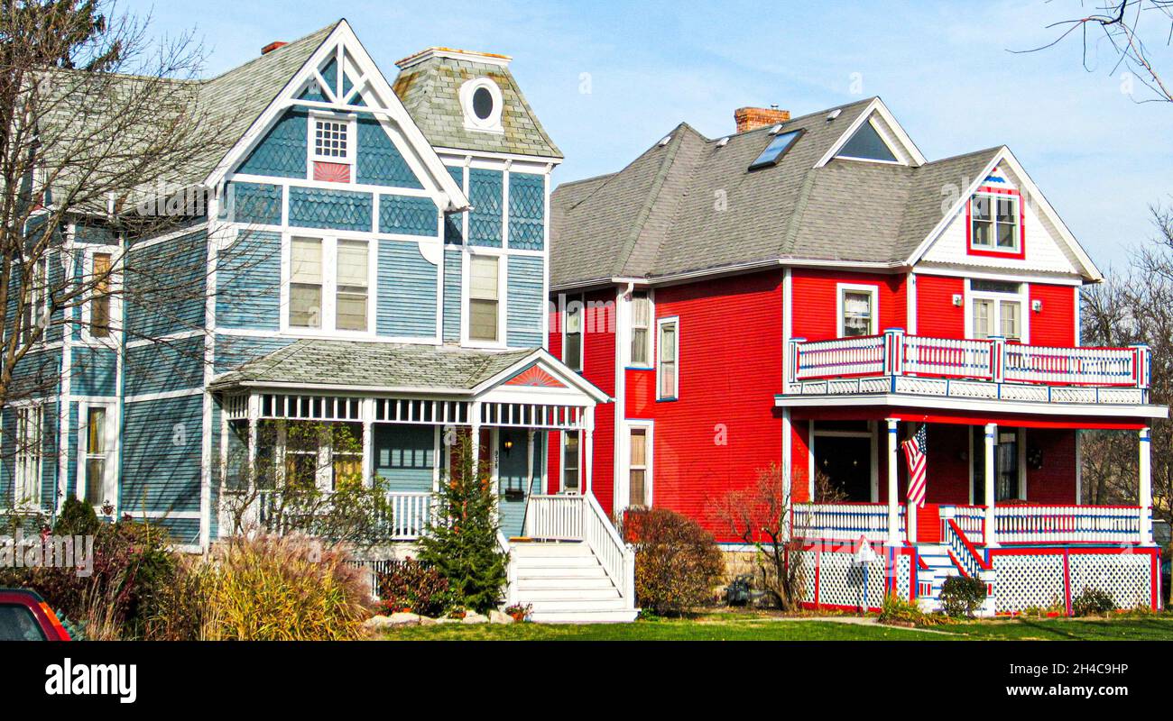 Chicago suburb houses hi-res stock photography and images - Alamy